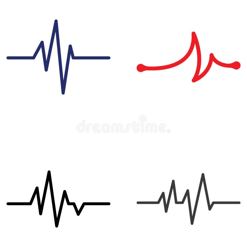 Pulse Line or Medical Wave. Vector Logo Design Concept Illustration ...