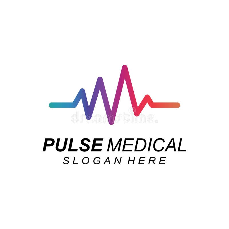 Pulse Line or Medical Wave. Vector Logo Design Concept Illustration ...