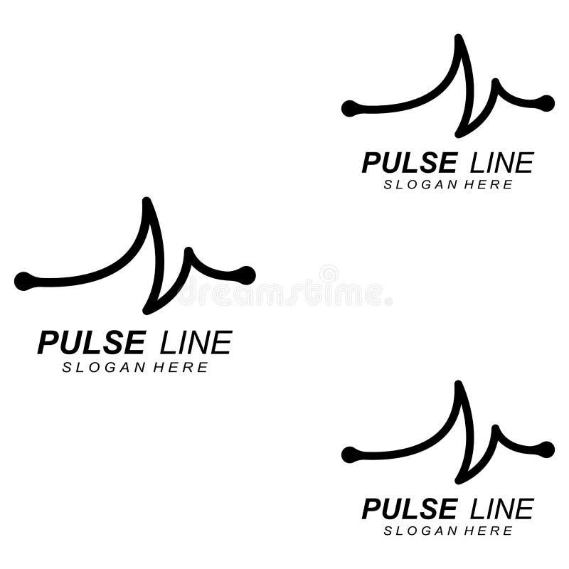 Pulse Line or Medical Wave. Vector Logo Design Concept Illustration ...