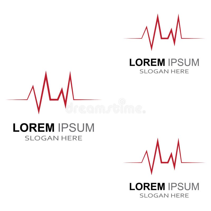 Pulse Line or Medical Wave. Vector Logo Design Concept Illustration ...