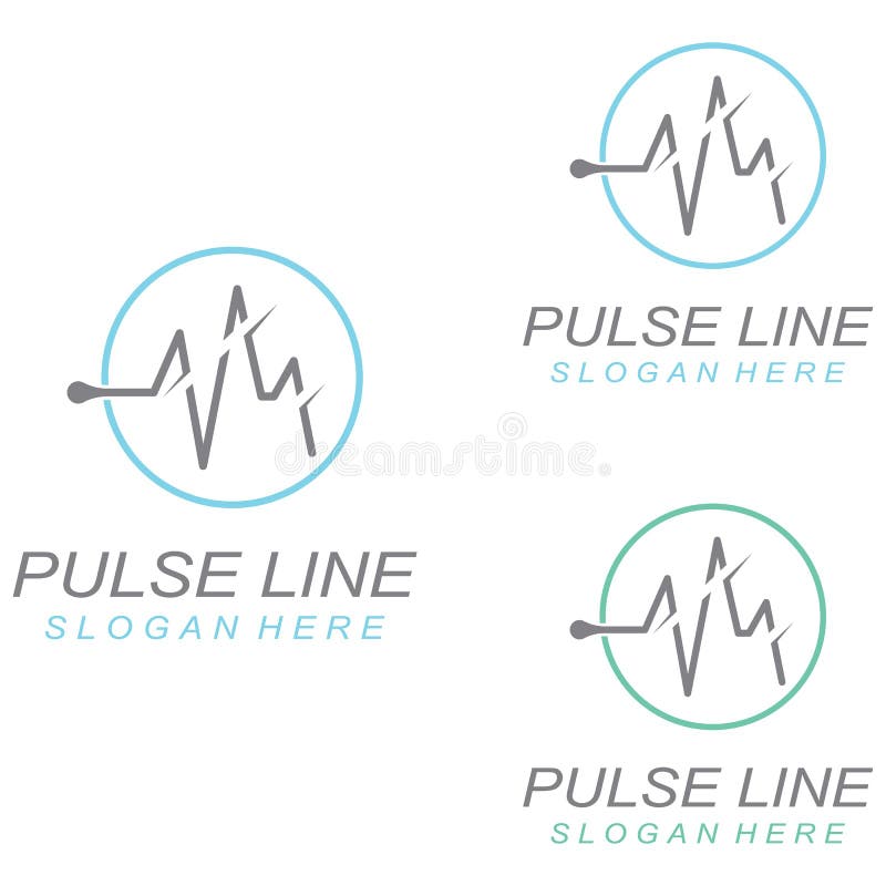 Pulse Line or Medical Wave. Vector Logo Design Concept Illustration ...