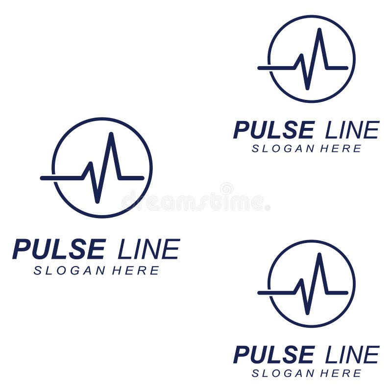 Pulse Line or Medical Wave. Vector Logo Design Concept Illustration ...