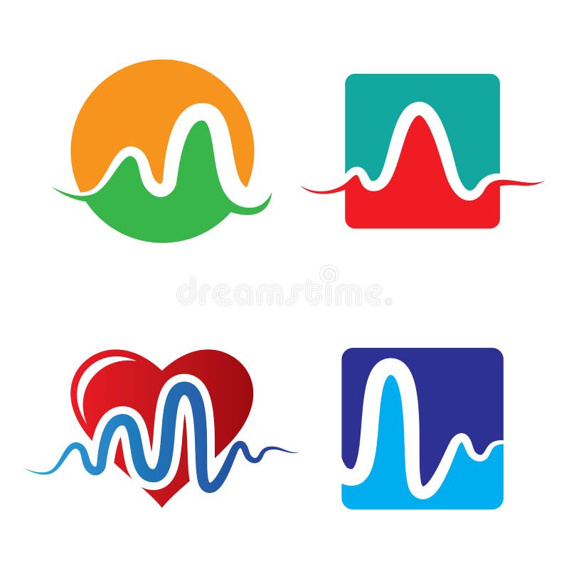Pulse logo images stock vector. Illustration of graphic - 209405799