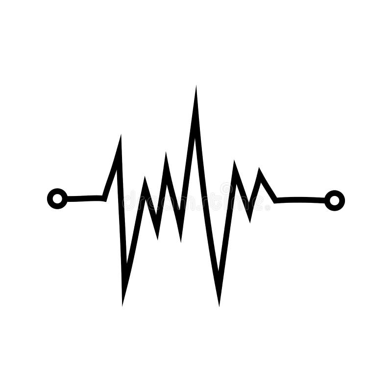 Pulse Logo Symbol Templat Vector Design and Icon Stock Vector ...