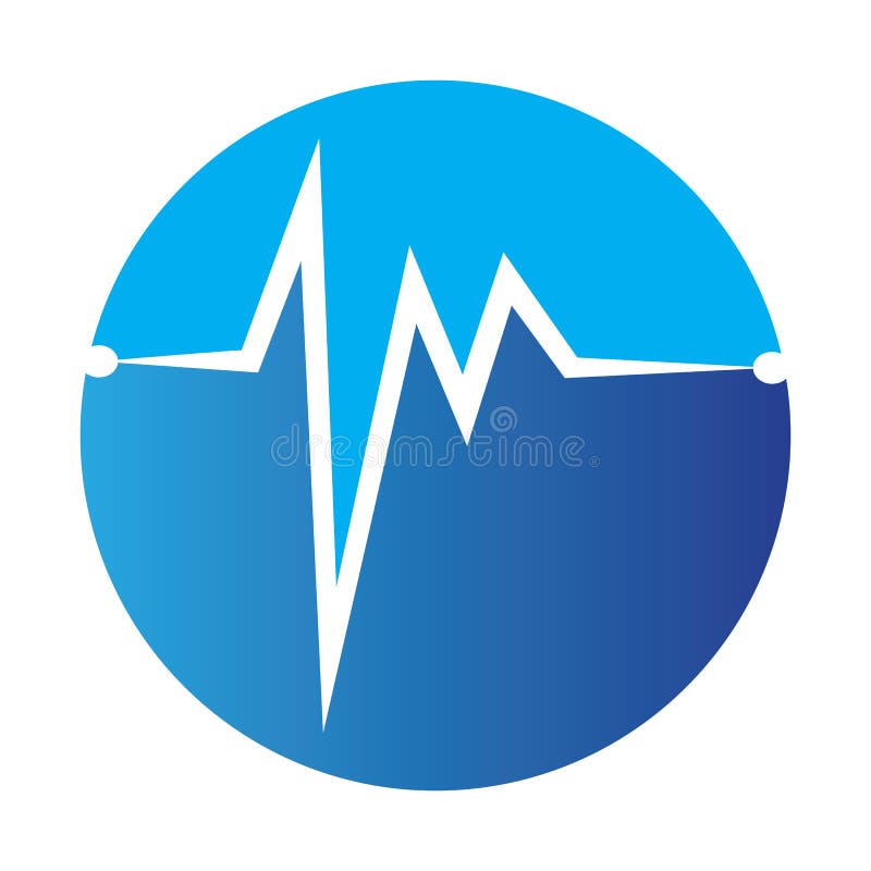Pulse Logo Symbol Templat Vector Design and Icon Stock Vector ...