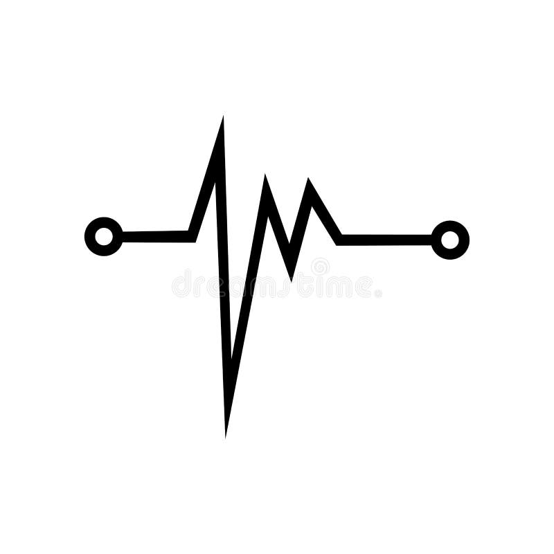 Pulse Logo Symbol Templat Vector Design and Icon Stock Vector ...