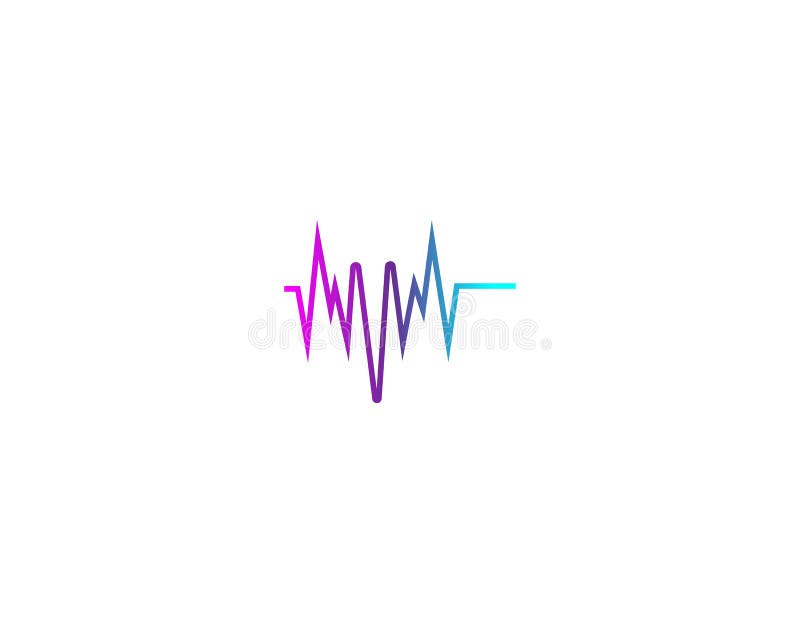 Pulse logo vector stock vector. Illustration of heartbeat - 176085683
