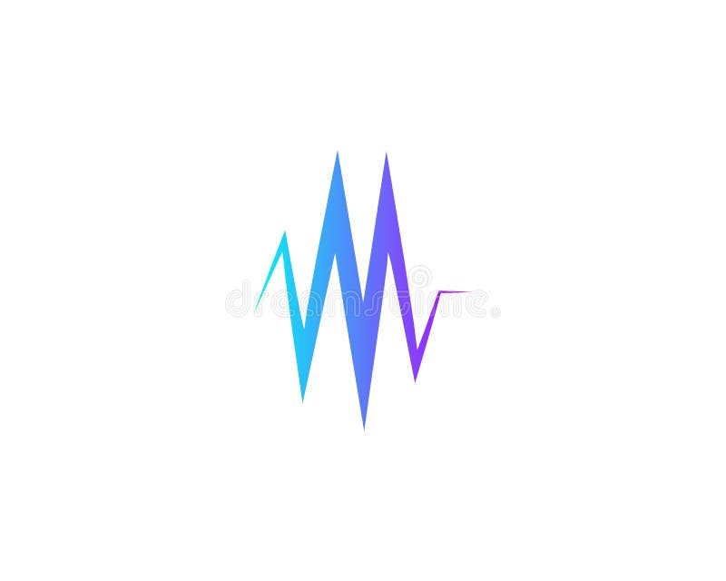 Pulse logo vector stock vector. Illustration of heartbeat - 176086679