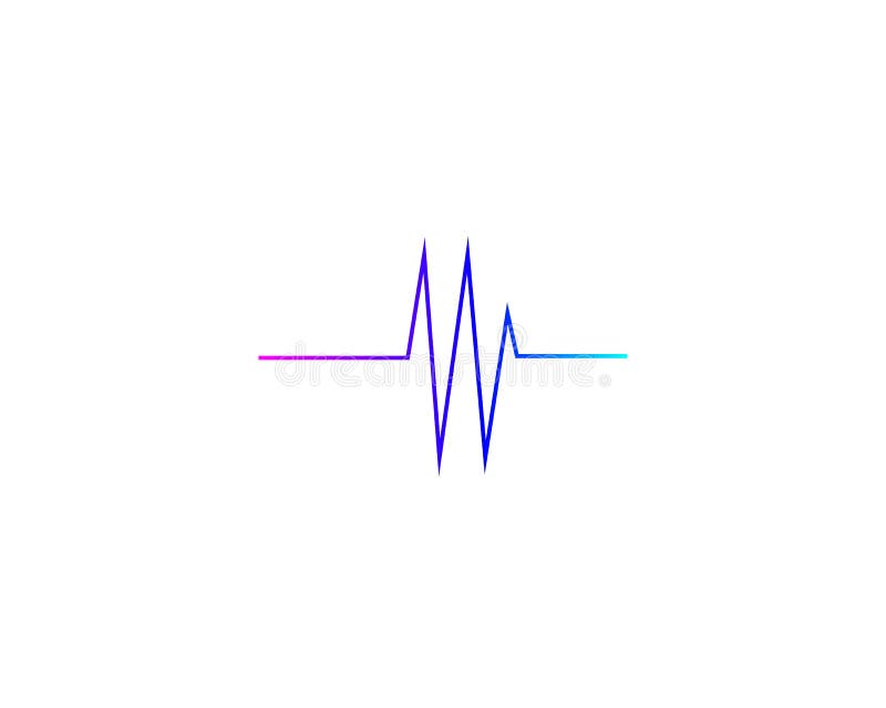 Pulse logo vector stock vector. Illustration of heartbeat - 176086673