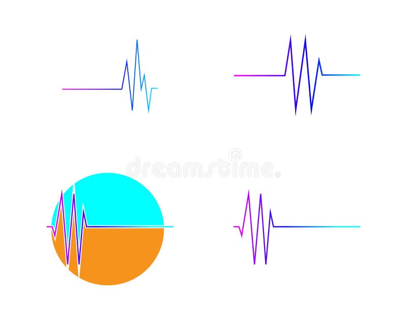 Pulse logo vector stock vector. Illustration of heartbeat - 176086679