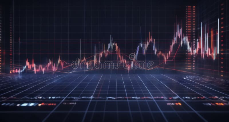 The pulse of the market stock illustration. Illustration of charts ...