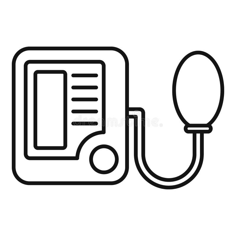 Pulse Measurement Device Icon, Flat Style Stock Vector - Illustration ...