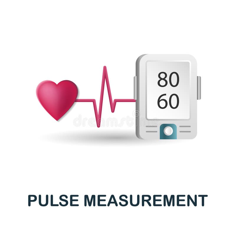 Pulse Measurement Icon. 3d Illustration from Measurement Collection ...