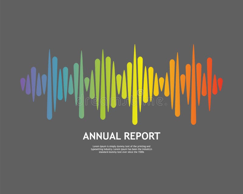 Pulse Music Player. Audio Rainbow Wave Logo Stock Illustration ...