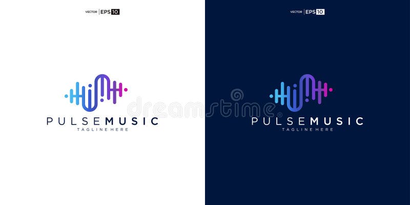 Pulse Music Player Logo Element. Logo Template Electronic Music ...