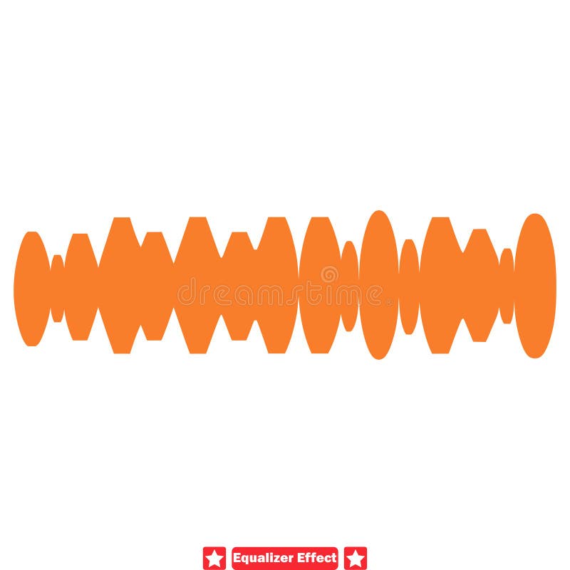 Pulse of the Night Equalizer Effect Vector Collection Stock Vector ...