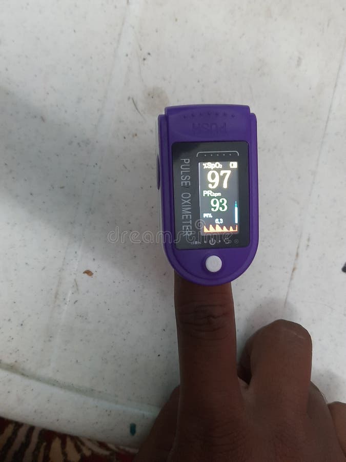 Pulse oximeter stock photo. Image of multimedia, pulse - 197381452