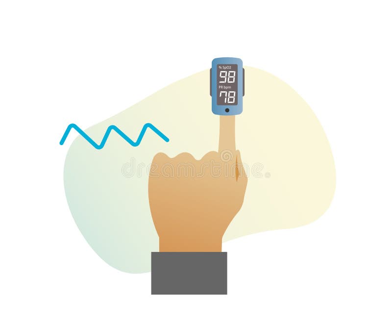 Pulse Oximeter - Medical Device - Illustration Stock Illustration ...