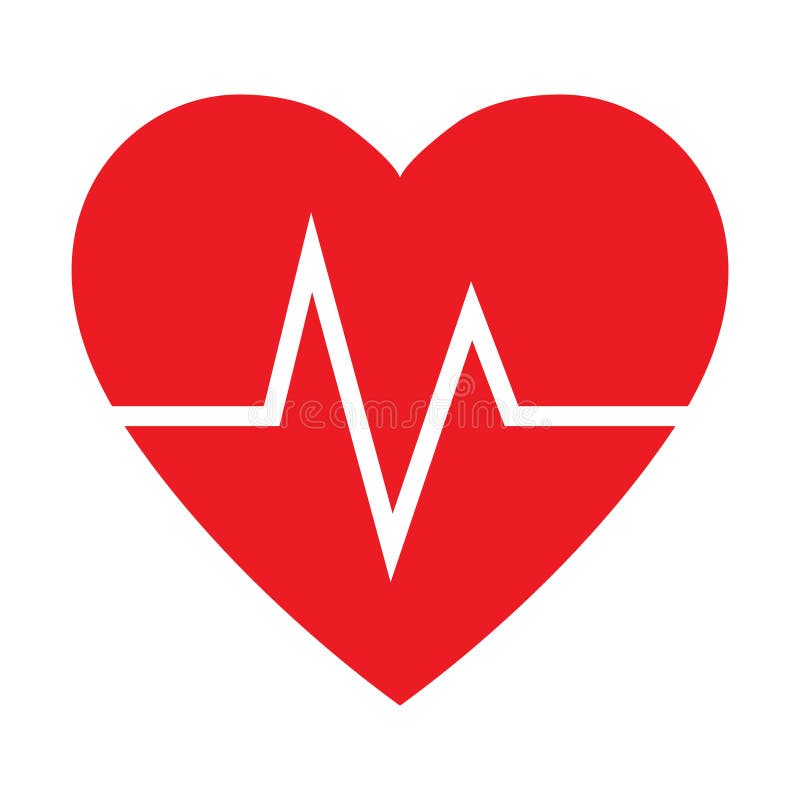 Pulse Rate of Heart, Cardiogram Icon Stock Illustration - Illustration ... Pulse Rate of Heart, Cardiogram Icon Stock Illustration - Illustration ...