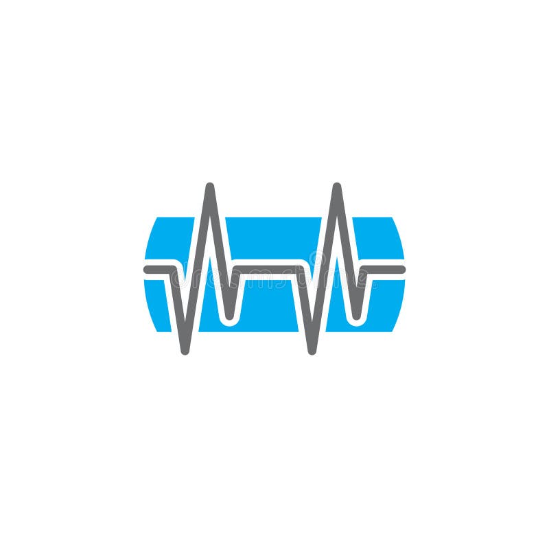Pulse Related Icon on Background for Graphic and Web Design. Creative ...