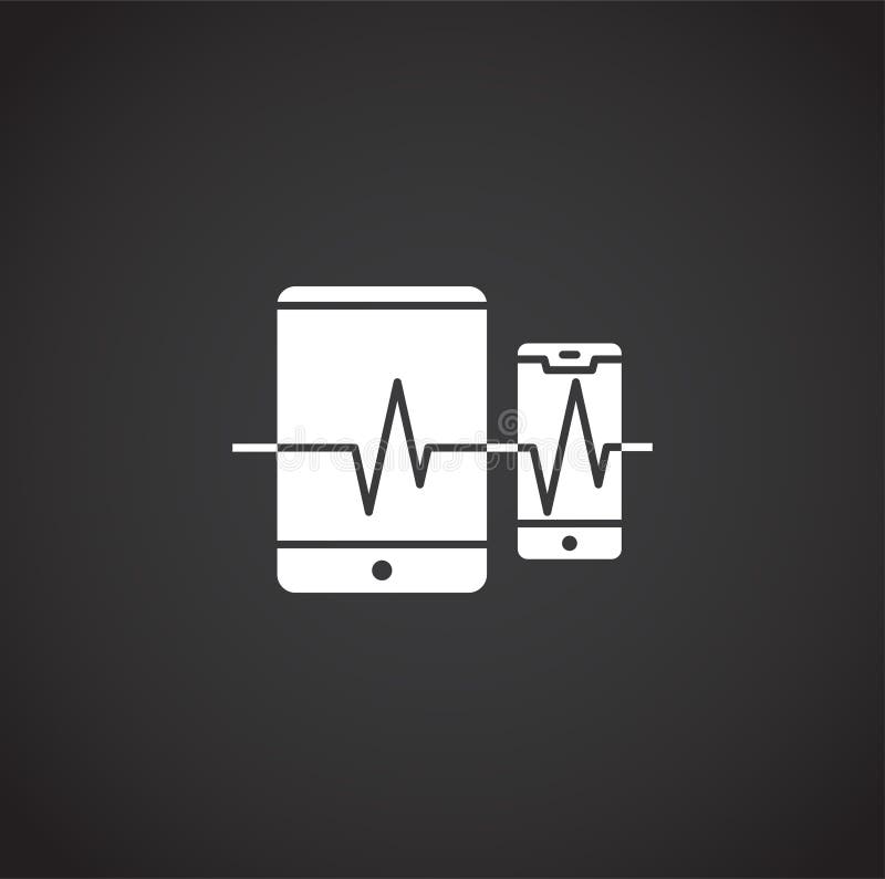 Pulse Related Icon on Background for Graphic and Web Design. Creative ...