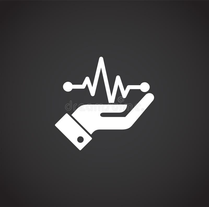 Pulse Related Icon on Background for Graphic and Web Design. Creative ...