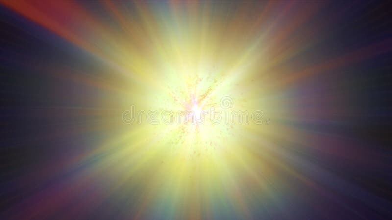 Pulse star ray in space stock illustration. Illustration of glow ...