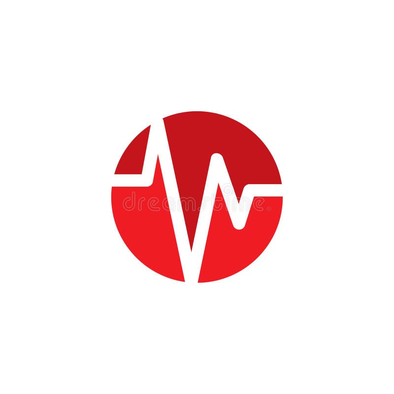 Pulse symbol vector icon stock vector. Illustration of heartbeat ...