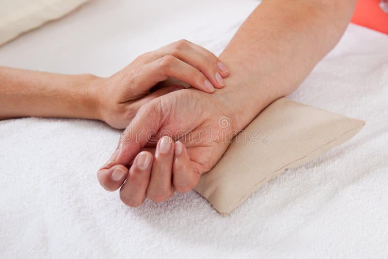 Pulse Taking stock photo. Image of health, lady, natural - 21808566