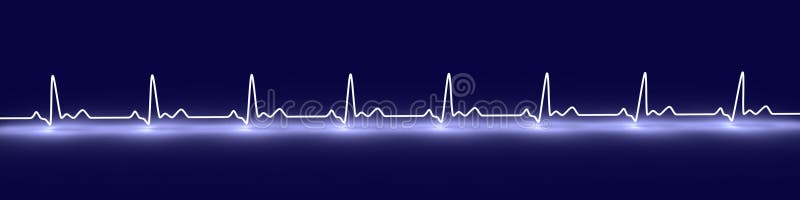 Pulse trace stock illustration. Illustration of cardiology - 72744744