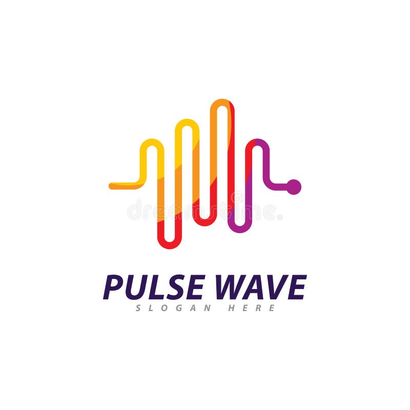 Pulse Wave Logo Vector. Creative Sound Waves Logo Concept Design ...