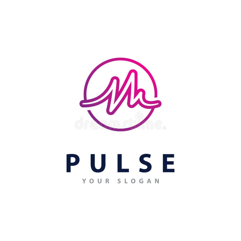 Pulse Wave Logo Vector. Creative Sound Waves Logo Concept Design ...