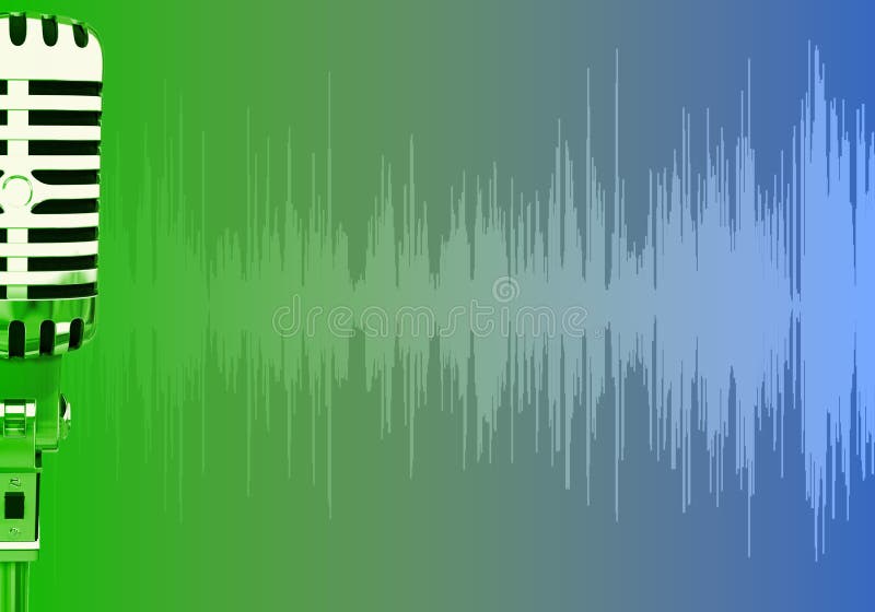 Microphone stock vector. Illustration of chrome, audio - 8073290