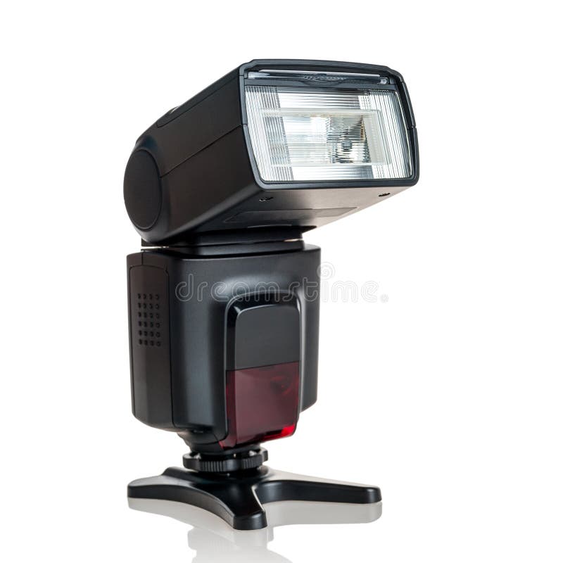 Pulsed Artificial Light Source, Photographic Flash, Isolated on a White ...