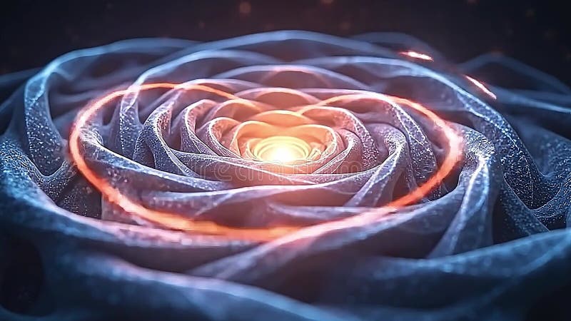 Pulses of Energy Loop Around a Radiant Core, Evolving into a Generative ...