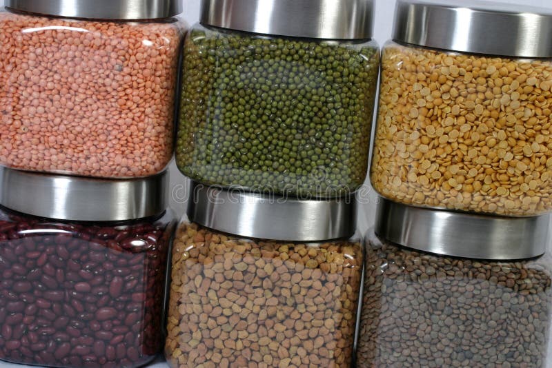 Jars of pulses stock image. Image of topic, pulses, jars - 4735147