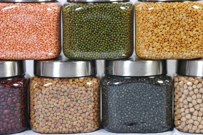 Jars of pulses stock image. Image of topic, pulses, jars - 4735147