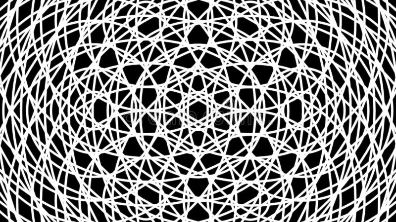 Pulsing Circles Lace Pattern Background Loop. Attracting Attention ...