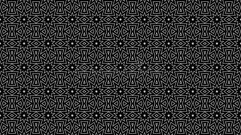 Pulsing Stellar Maya Tile Filled Pattern on Black Background Loop ...