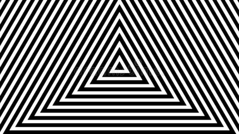 Pulsing Striped Circles Coming From Right Bottom Minimal Black And