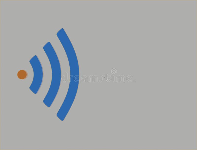 Pulsing wifi logo stock illustration. Illustration of connection - 98640626