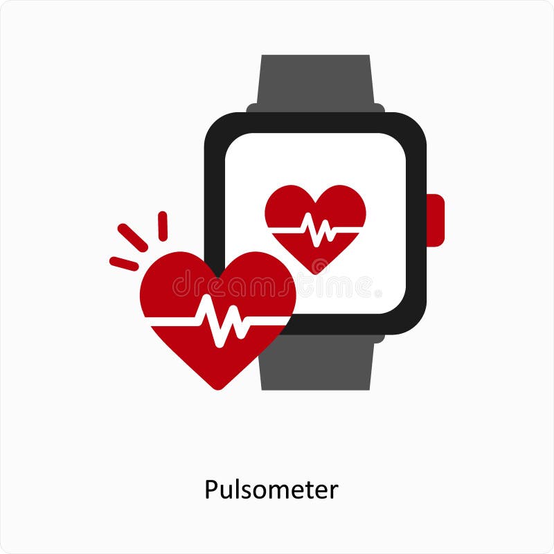 Pulsometer stock vector. Illustration of pulsometer - 266286278
