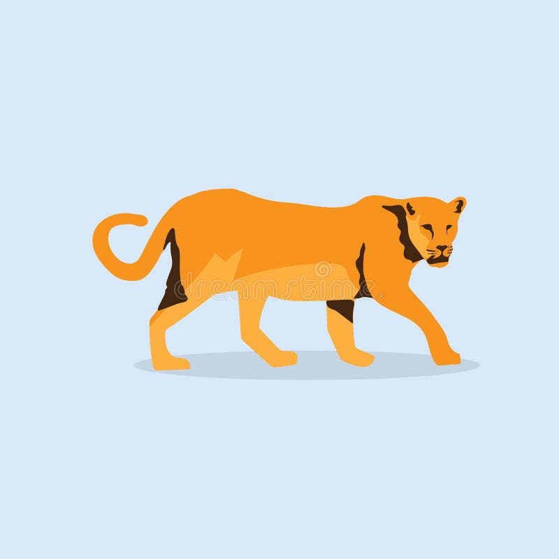 Puma Animal Illustration ICon Stock Vector - Illustration of predator ...