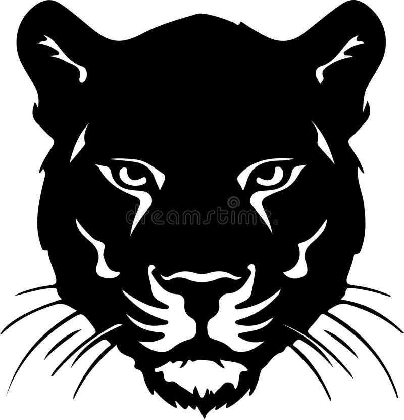 Puma Black Silhouette Generative Ai Stock Vector - Illustration of ...