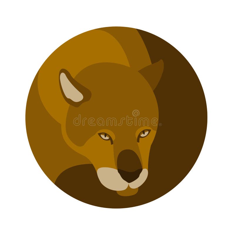 Puma Face Head Vector Illustration Style Stock Vector - Illustration of ...