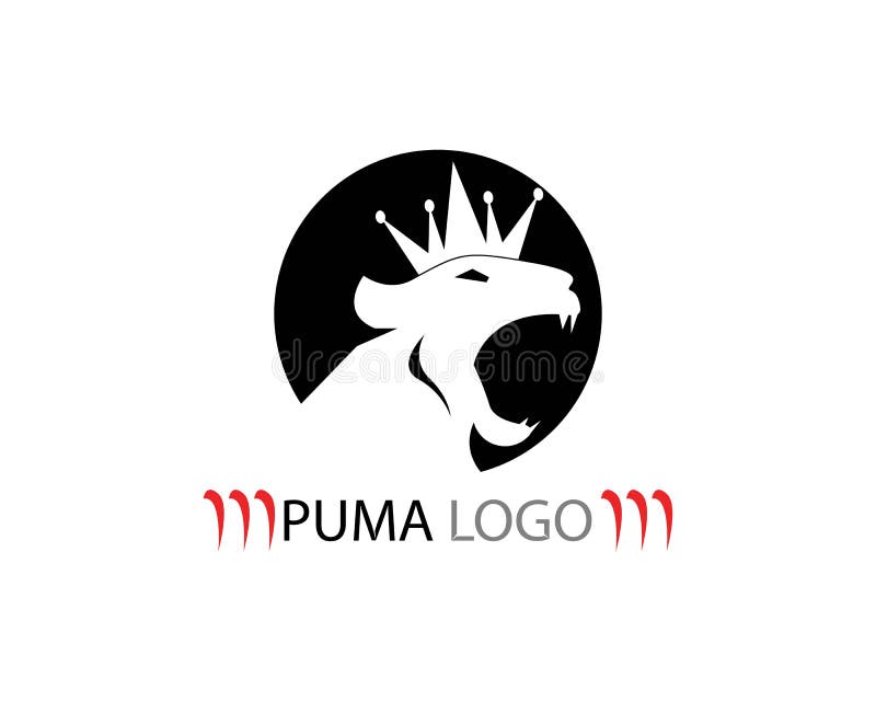 Puma Head Icon Logo Template Stock Vector - Illustration of puma ...