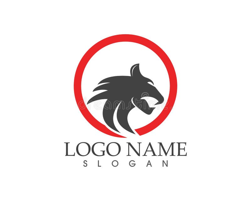 Puma Head Logo Design Vector Illustration Stock Vector - Illustration ...