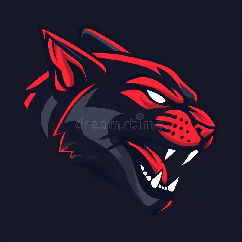 Puma Head Simple Logo Solid Flat Color Stock Illustration ...