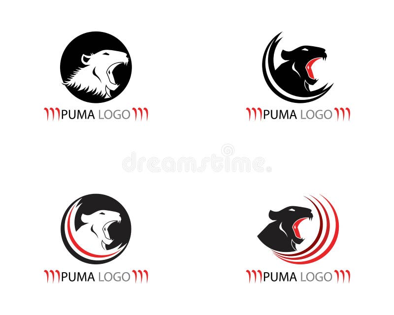 Puma Icon Logo Template Vector Stock Vector - Illustration of wildlife ...