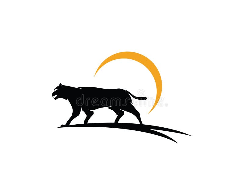 Puma Logo Design Vector Illustration Stock Vector - Illustration of ...